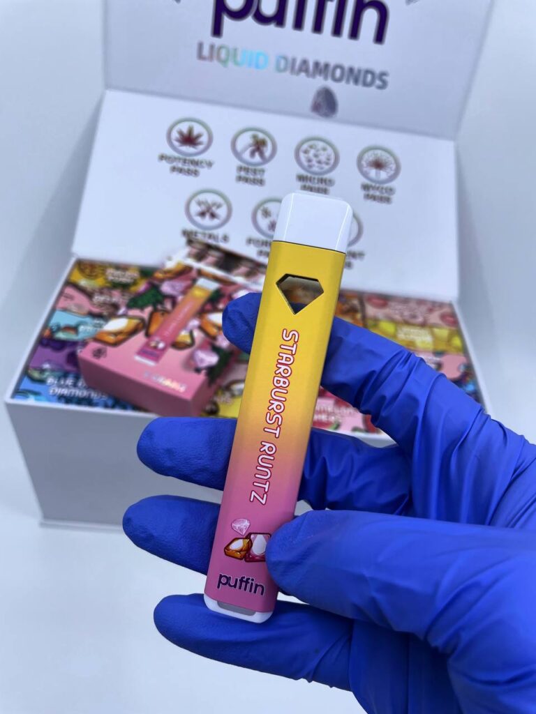 Puffin 2G liquid diamonds live resin disposable - Cali Packs Store
