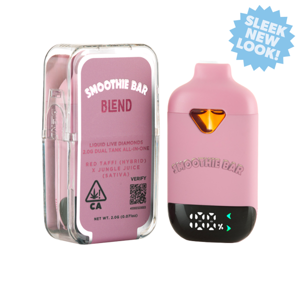 Smoothie bar Blend 2g vape Red Taffi (Hybrid) x Jungle Juice (Hybrid ...